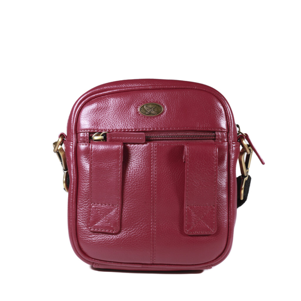 Morral de Cuero- 1260 Rojo | Gino Rodinis