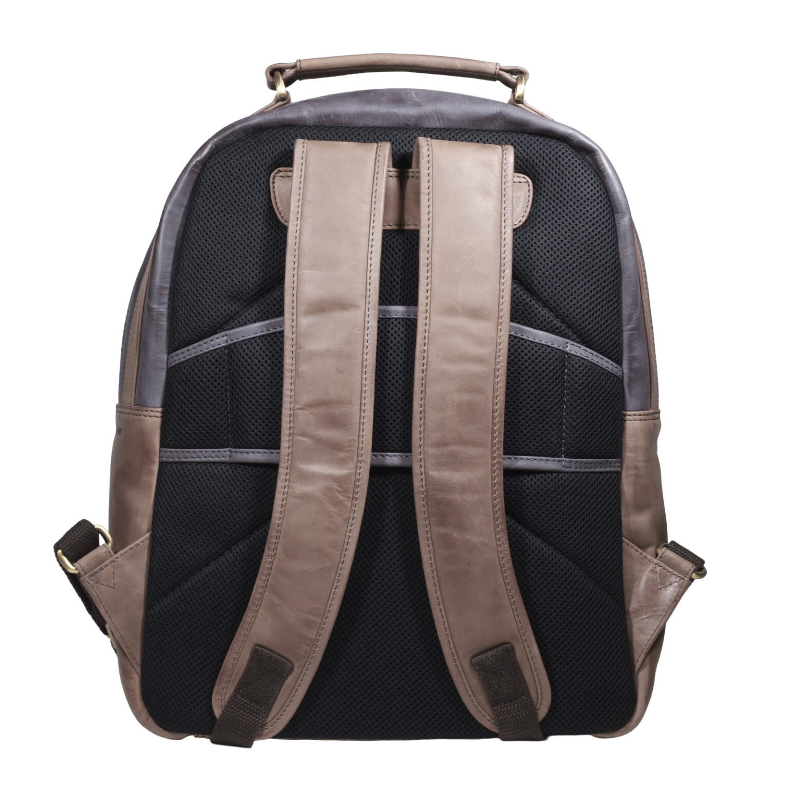 Mochila 2102 Azul/Café | 100% cuero | Gino Rodinis